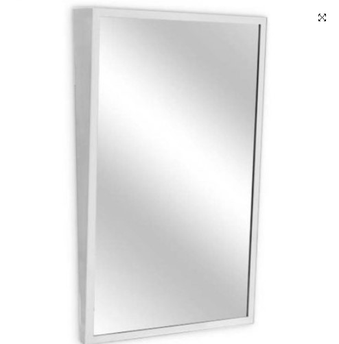 Fixed Tilt Solid Welded Frame Mirror Stainless Steel 304 ADA Compliant ...