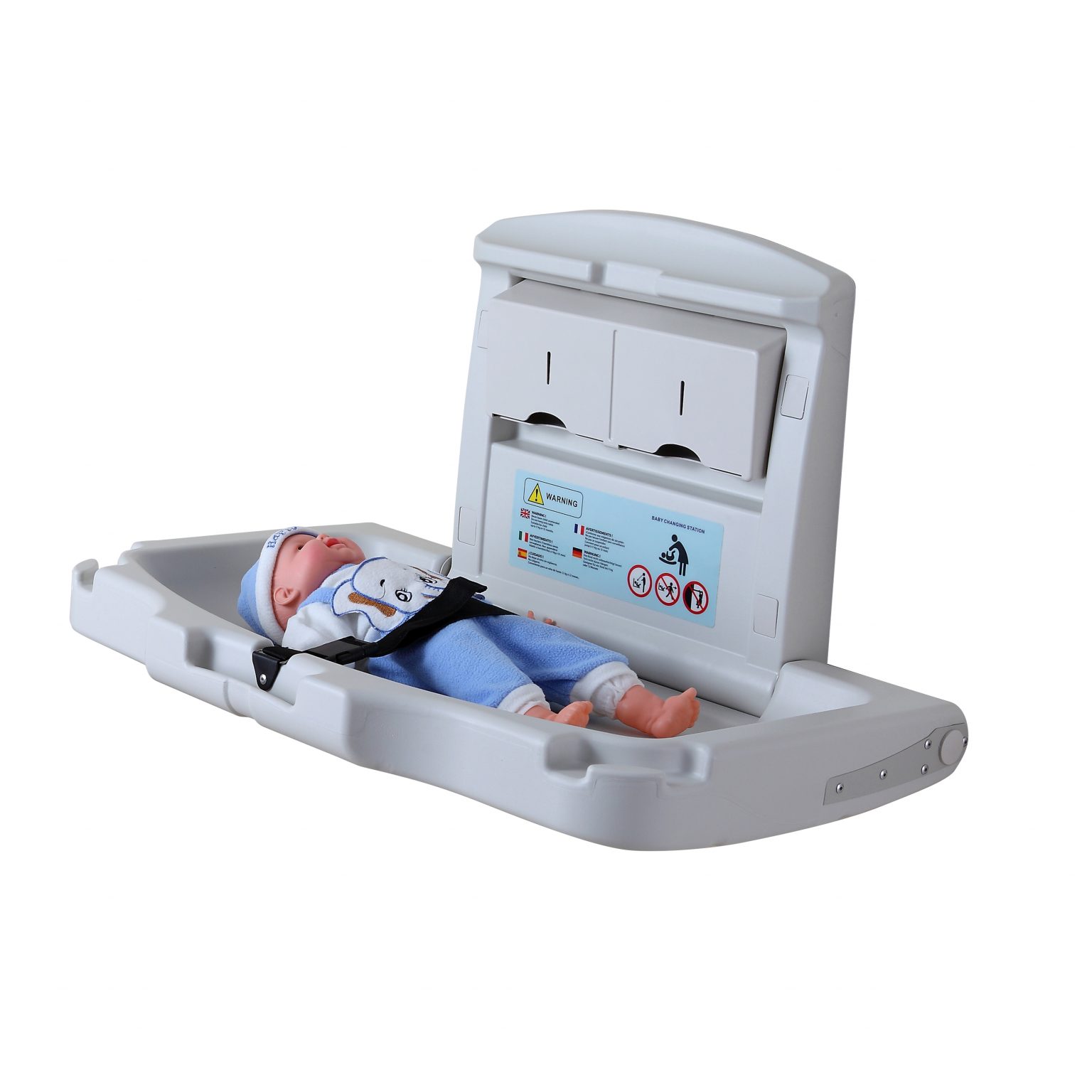 Baby Change Station HDPE ADA Compliant Wall Mounted SN-K8001B - Sanital