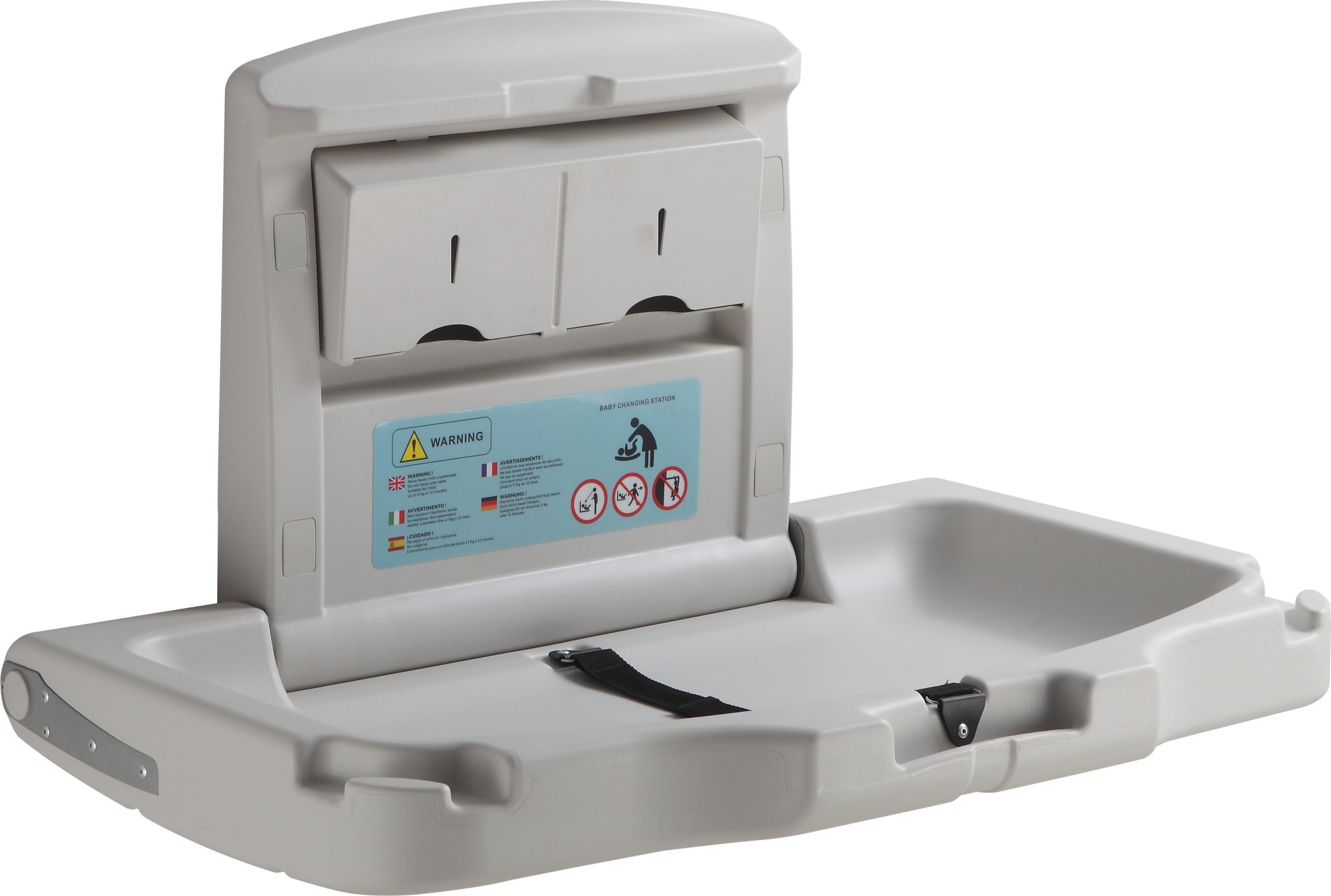 Baby Change Station HDPE ADA Compliant Wall Mounted SN-K8001B - Sanital
