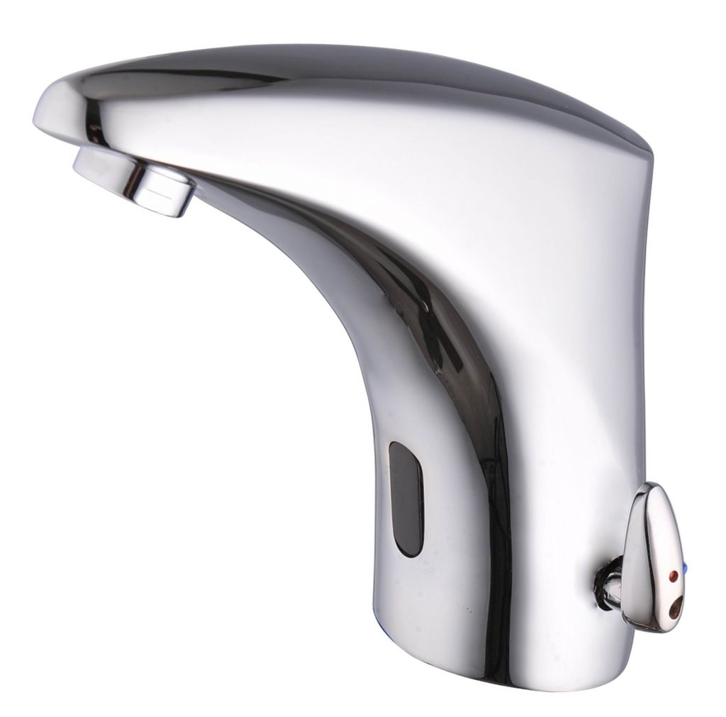 Automatic Faucet Chromed Brass Wall Mounted ADA Compliant SN-AF7203 ...