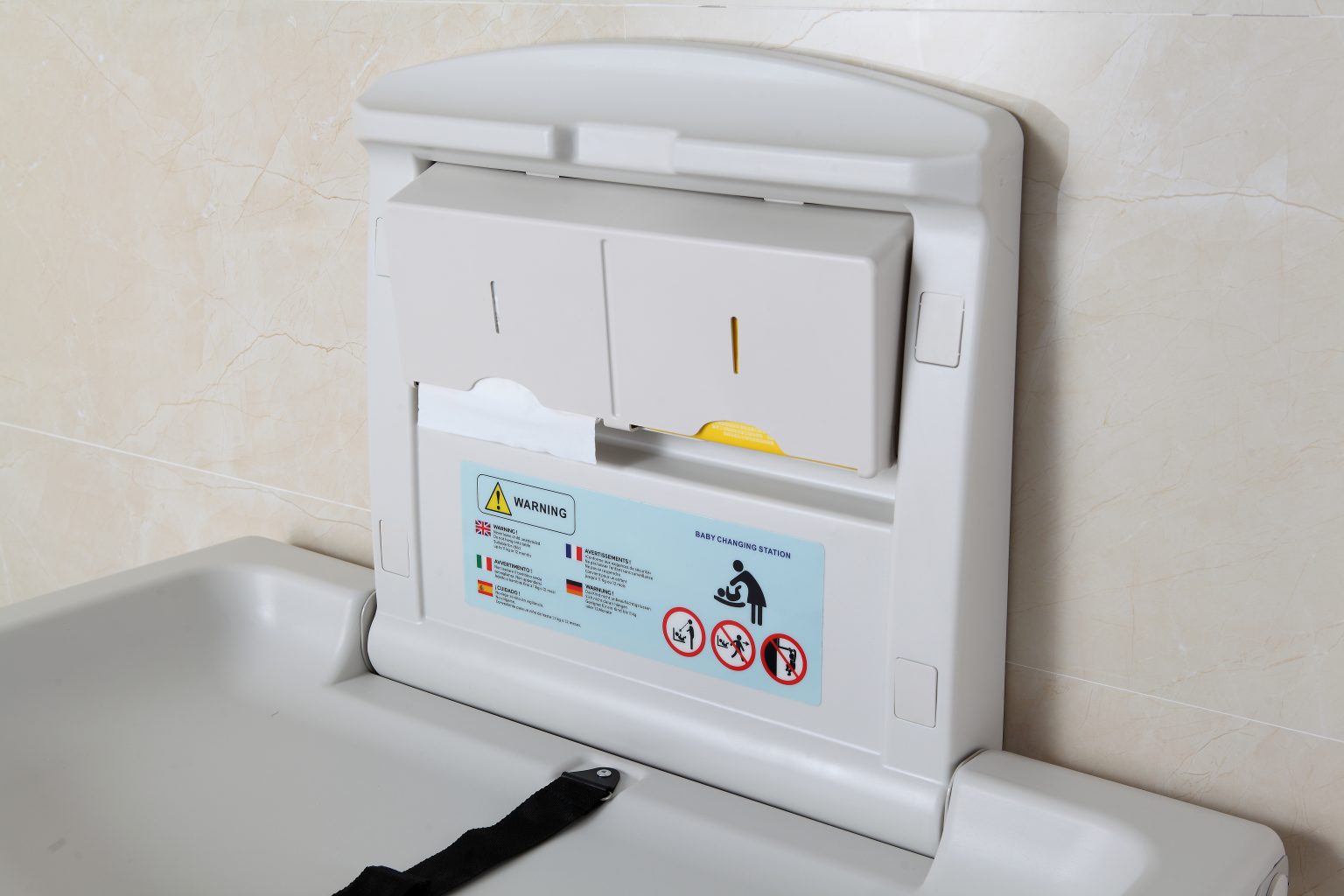 Baby Change Station HDPE ADA Compliant Wall Mounted SN-K8001B - Sanital